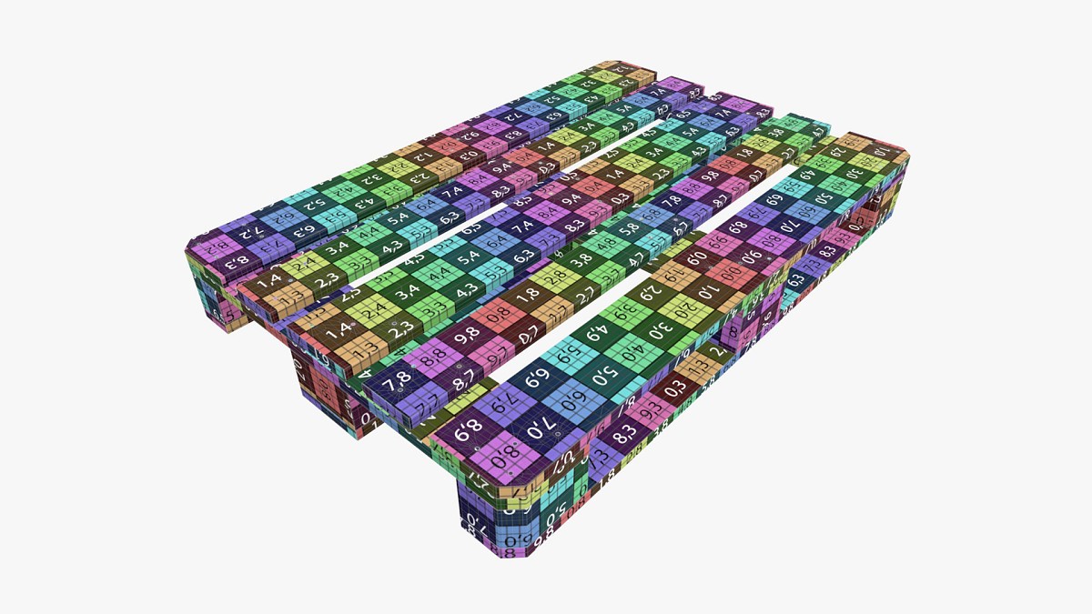Wood euro pallet PBR 3D Model - 3dmstock.com Wood euro pallet PBR 3D Model - 3dmstock.com