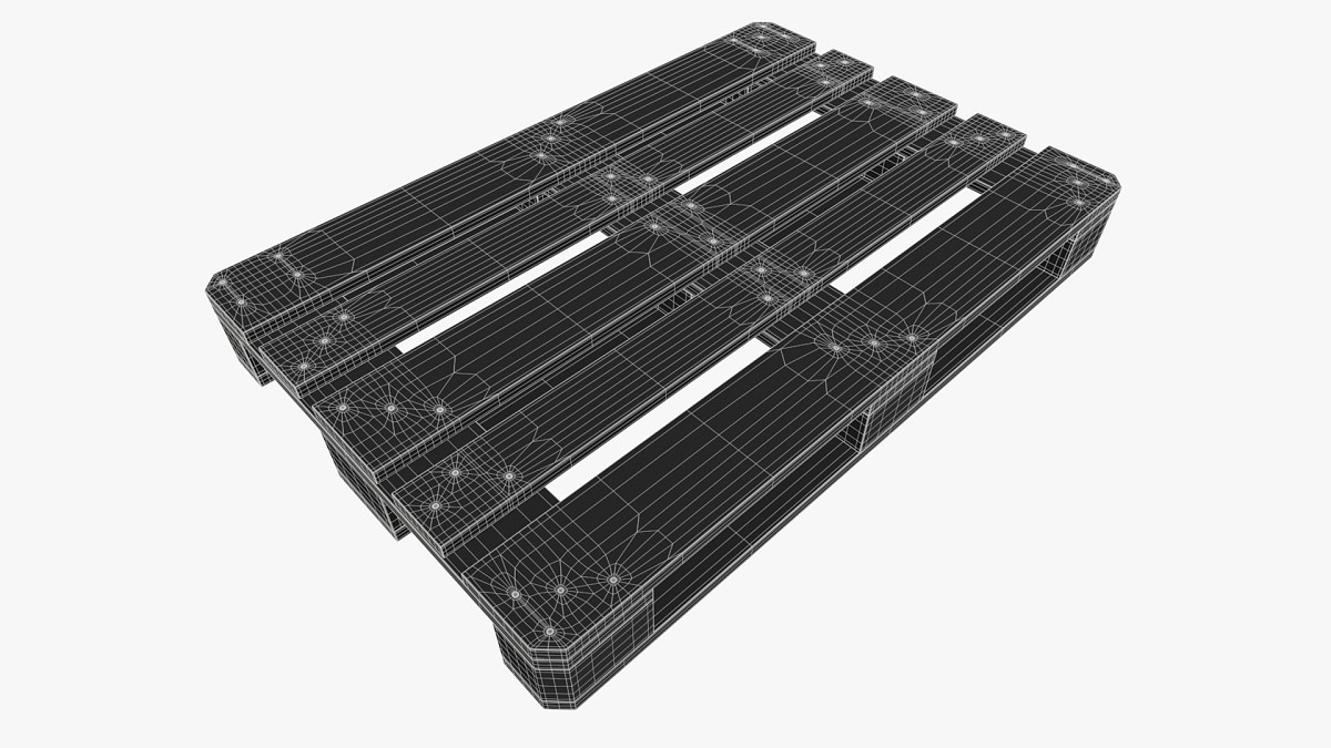Wood euro pallet PBR 3D Model - 3dmstock.com Wood euro pallet PBR 3D Model - 3dmstock.com