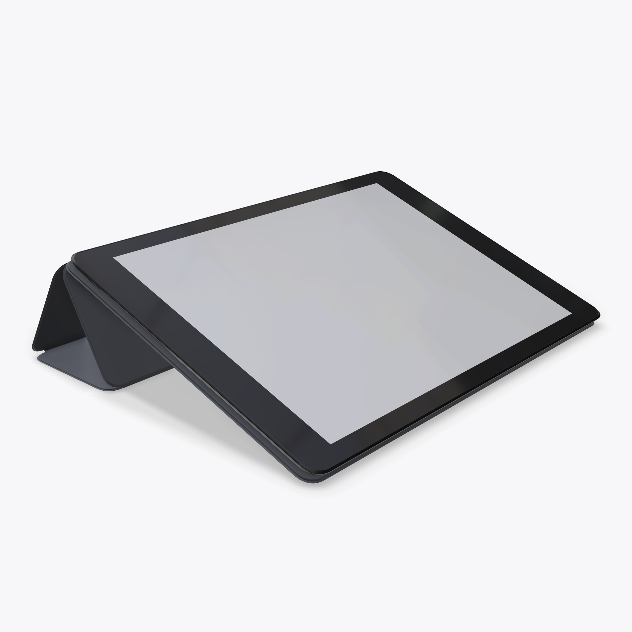 Digital tablet with case mock up 01 PBR 3D Model - 3dmstock.com