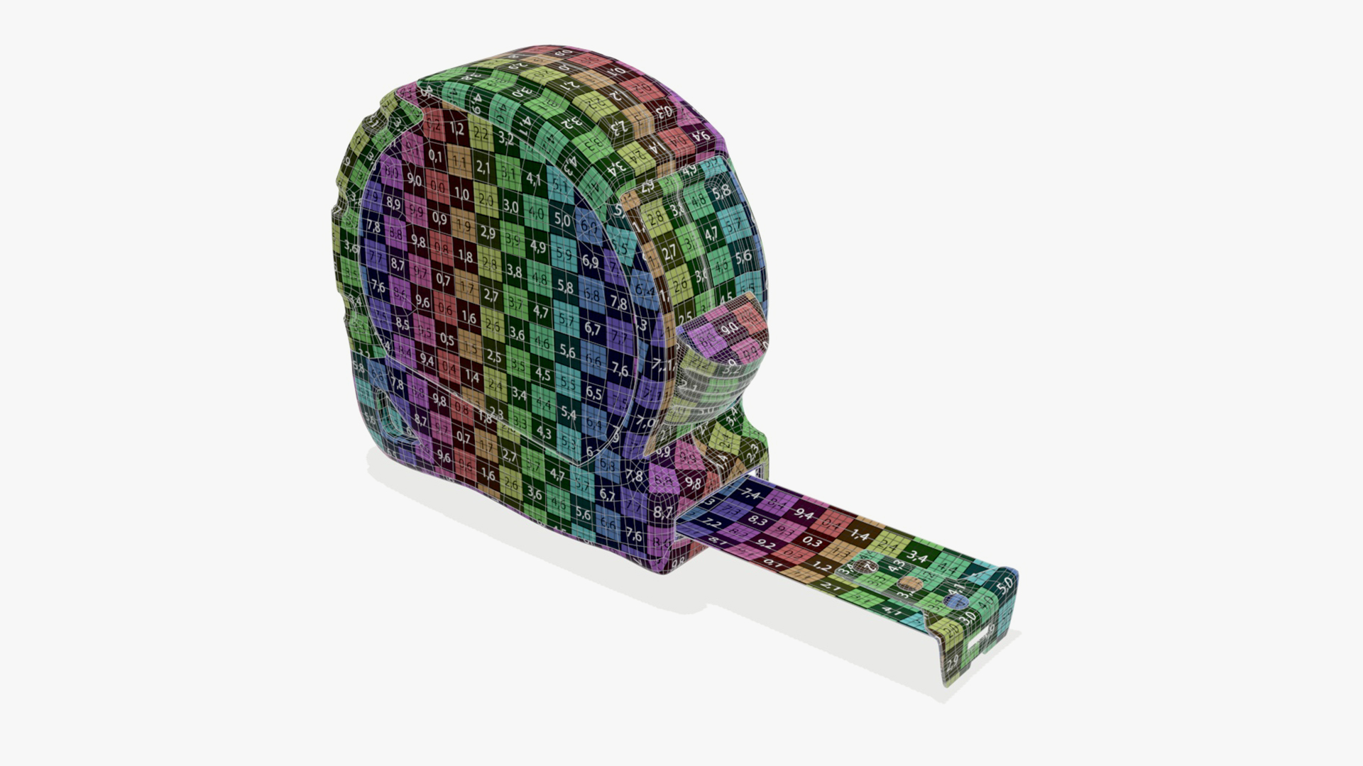 Stanley Tylon measuring tape metric imperial PBR 3D Model - 3dmstock.com