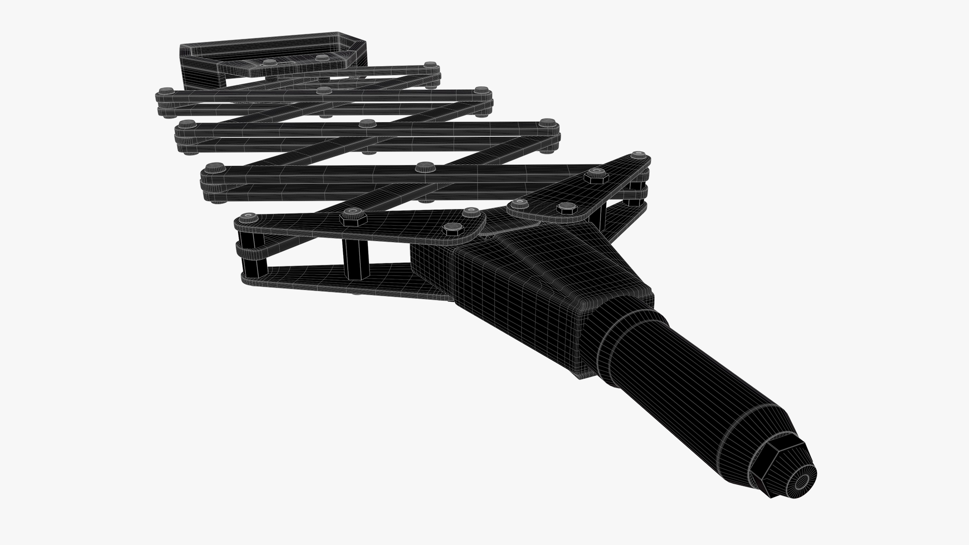 Lazy Tong Riveter PBR 3D Model - 3dmstock.com