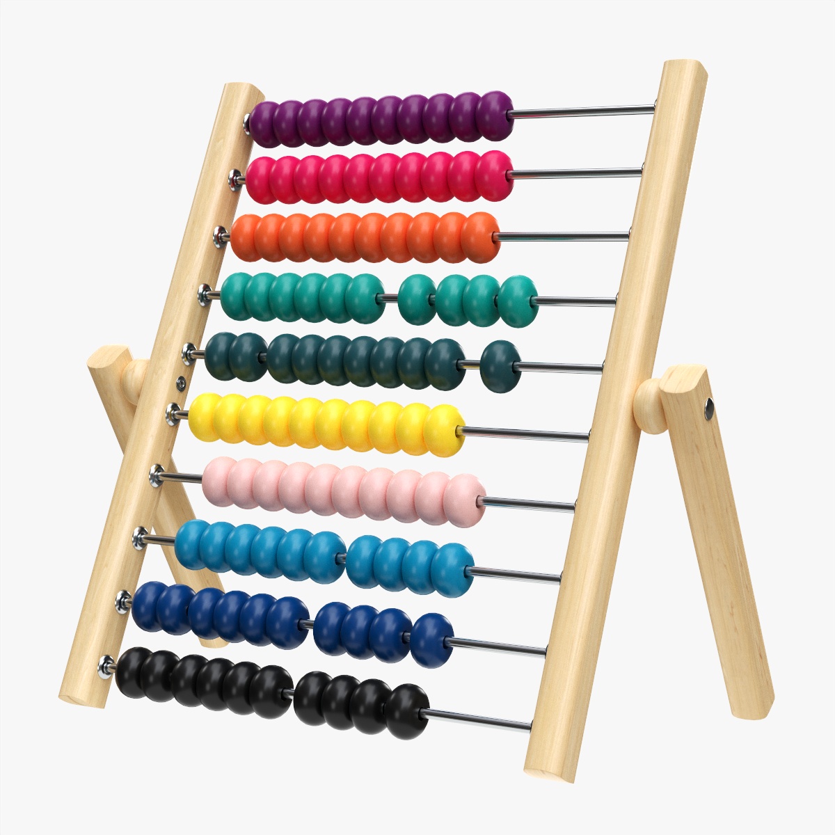 Abacus Counting Frame PBR 3D Model - 3dmstock.com