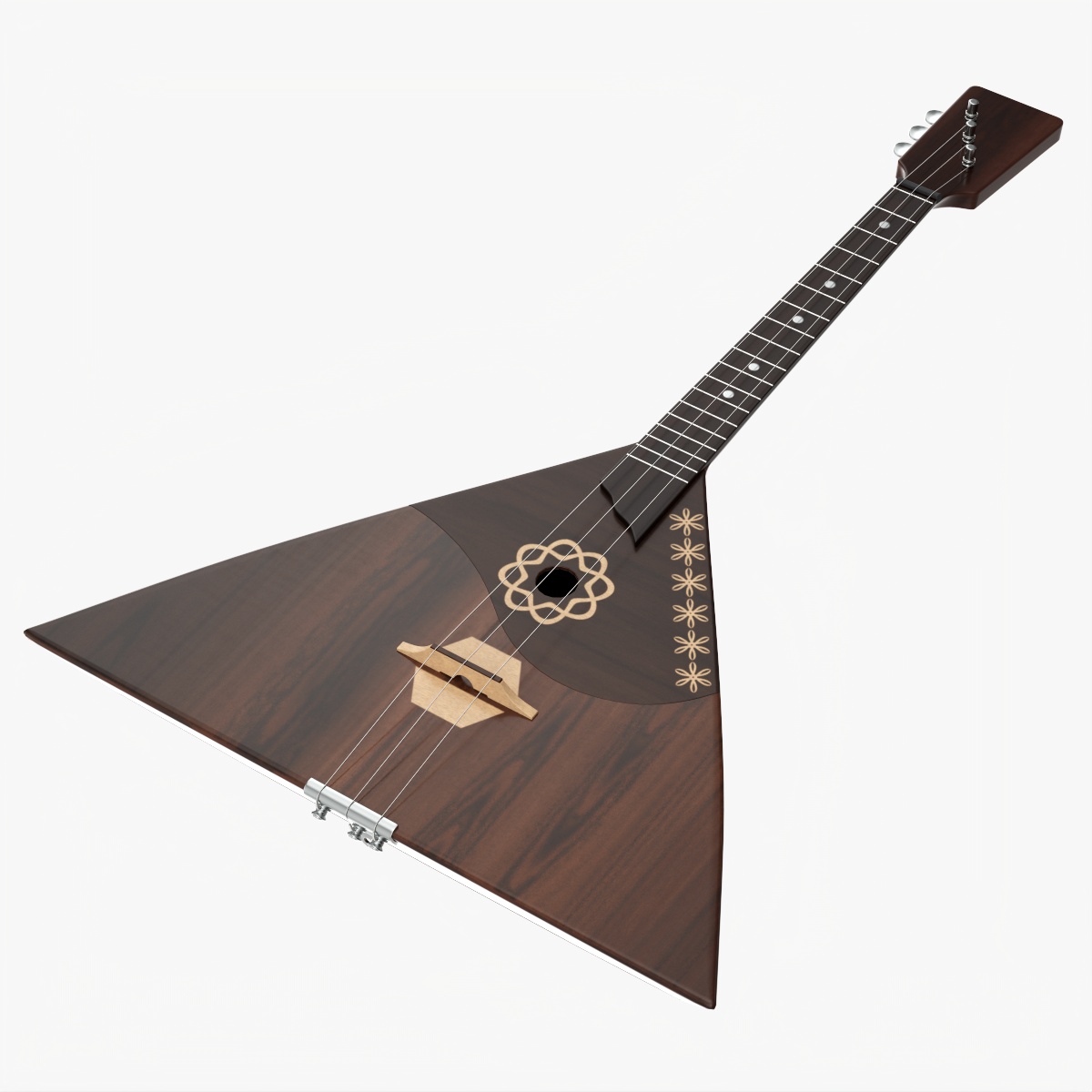 Balalaika 3-Strings 02 PBR 3D Model - 3dmstock.com