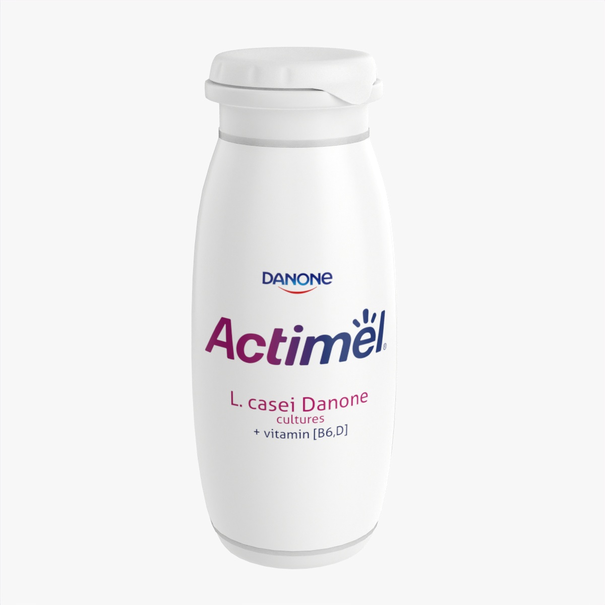 Danone Actimel Bottle PBR 3D Model - 3dmstock.com