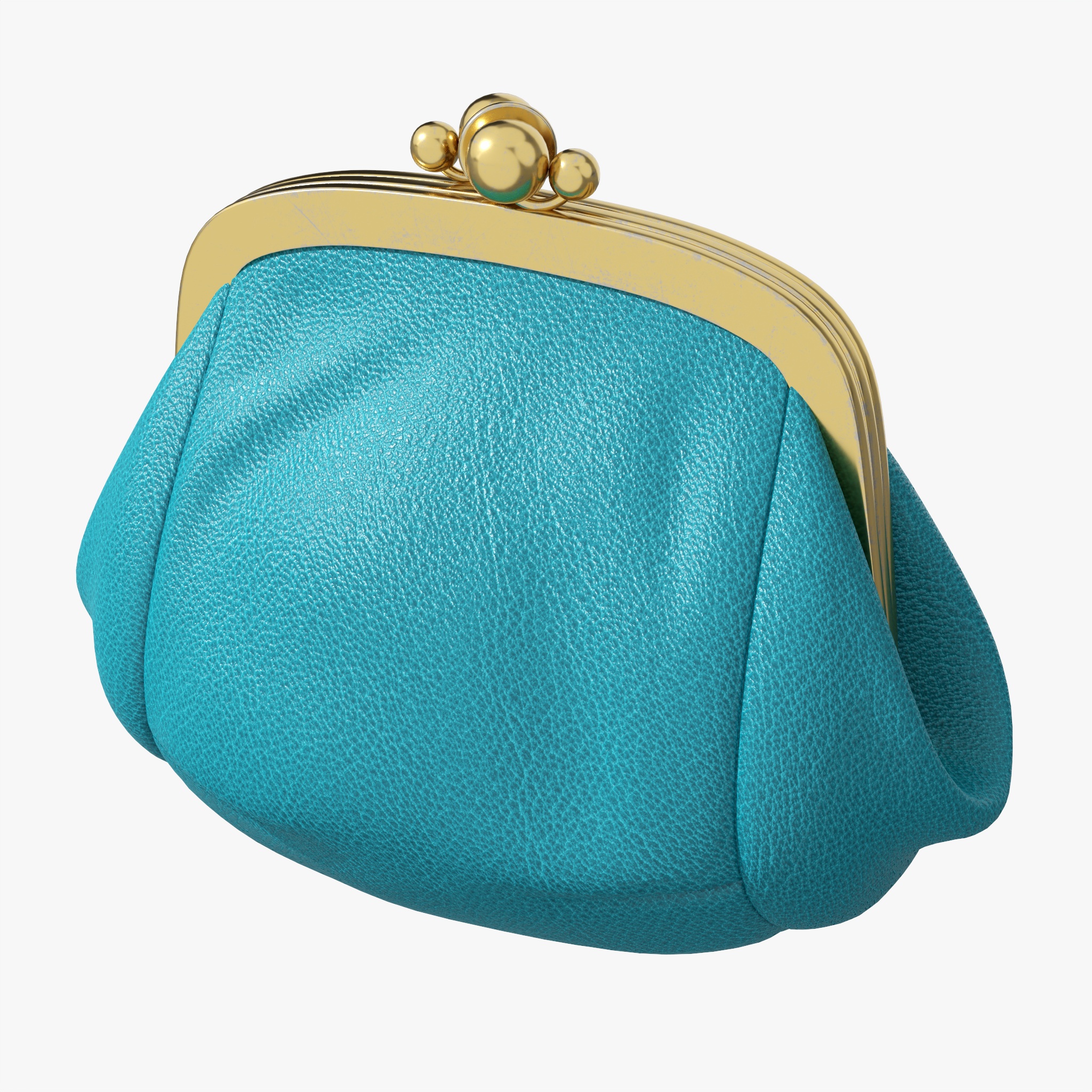 Female coin purse PBR 3D Model - 3dmstock.com