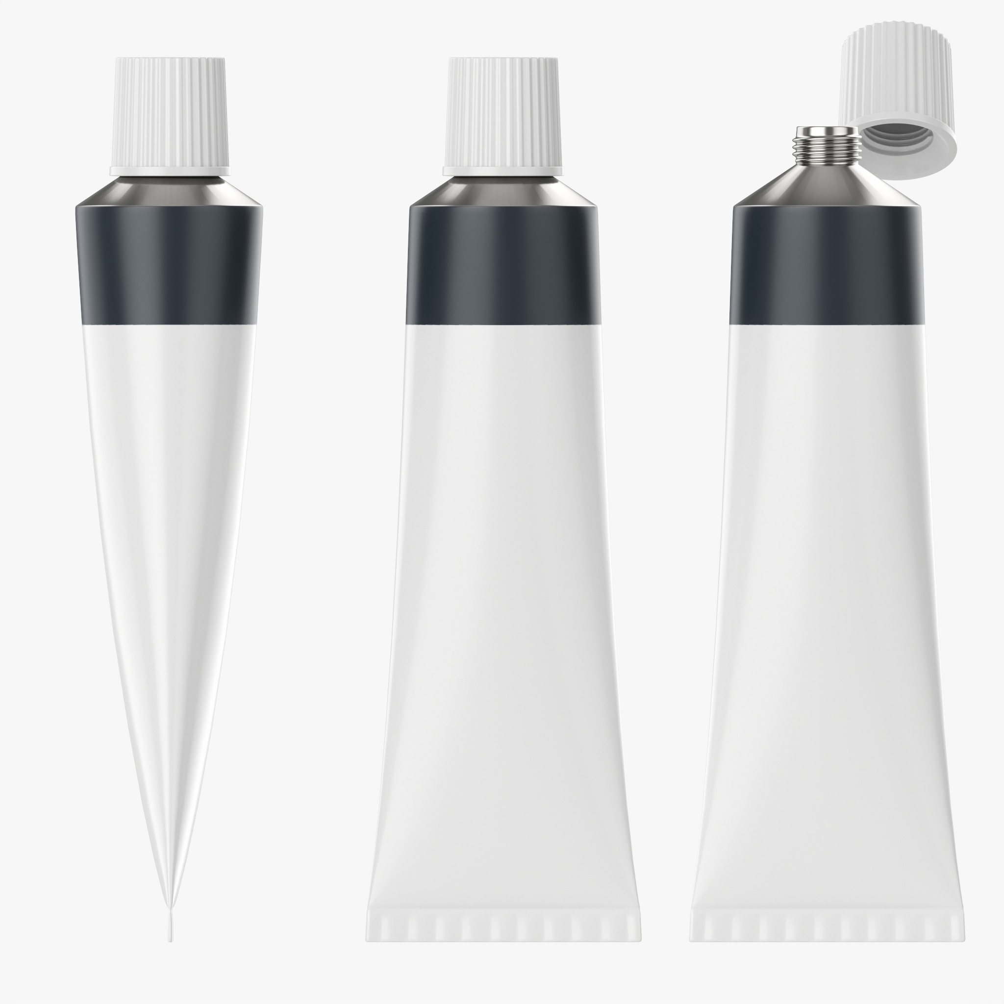 Paint tin tube 03 PBR 3D Model - 3dmstock.com