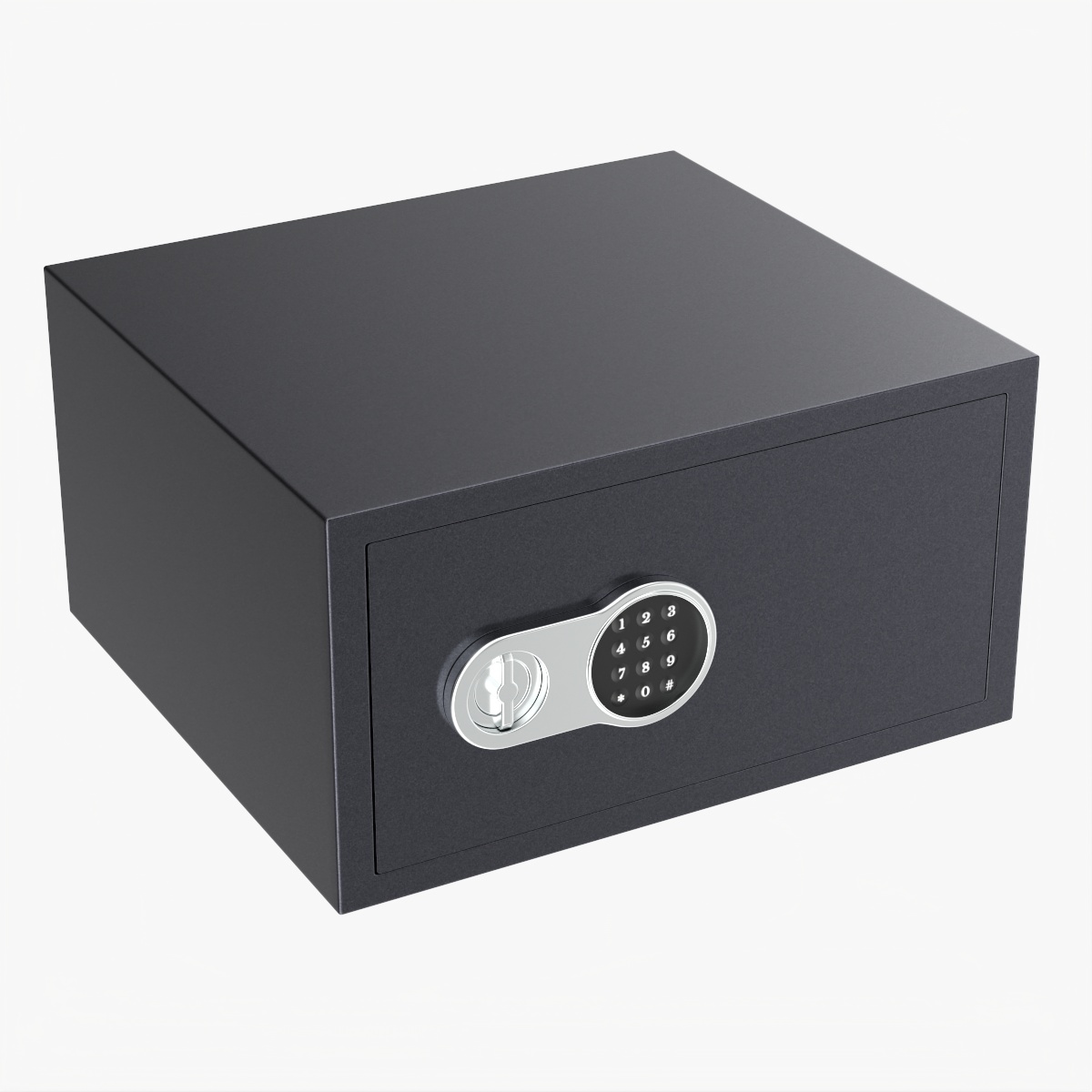 Safe Box With Digital Code Lock PBR 3D Model - 3dmstock.com