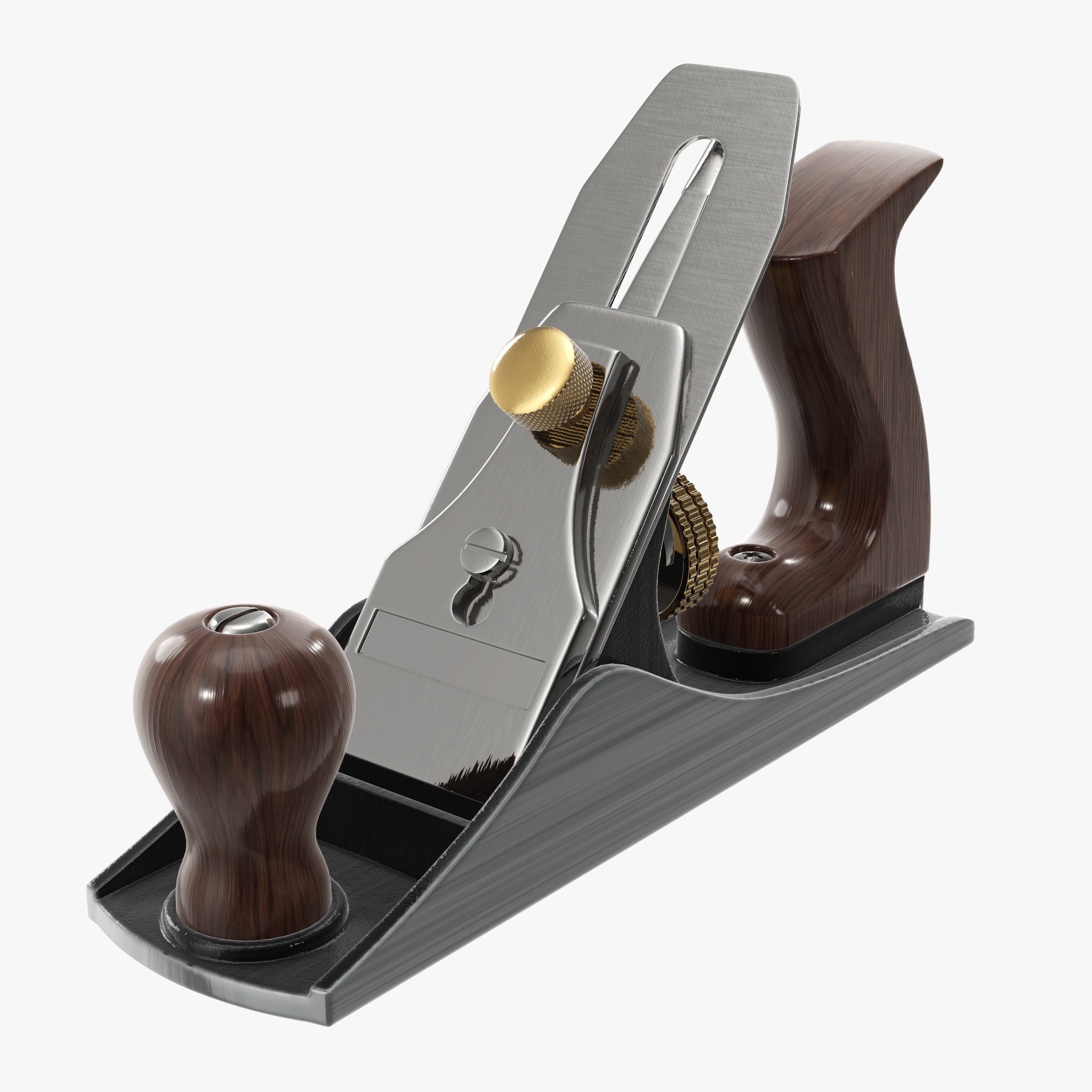 Smoothing bench hand plane PBR 3D Model - 3dmstock.com