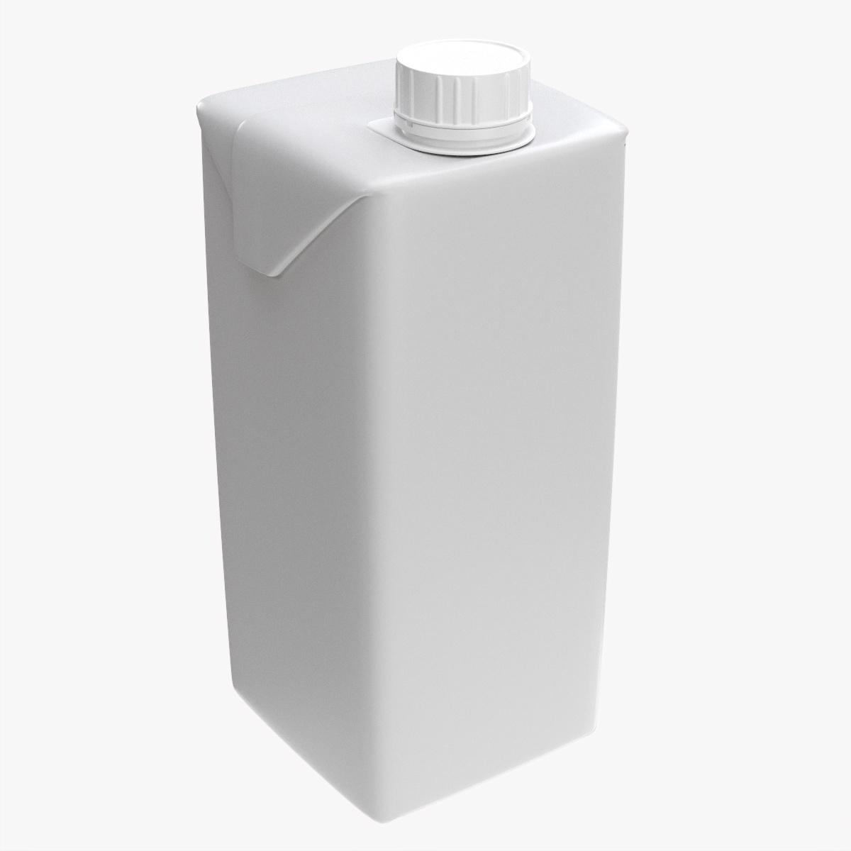 Tetra Pak Cardboard Box Packaging With Cap 470ml PBR 3D Model ...