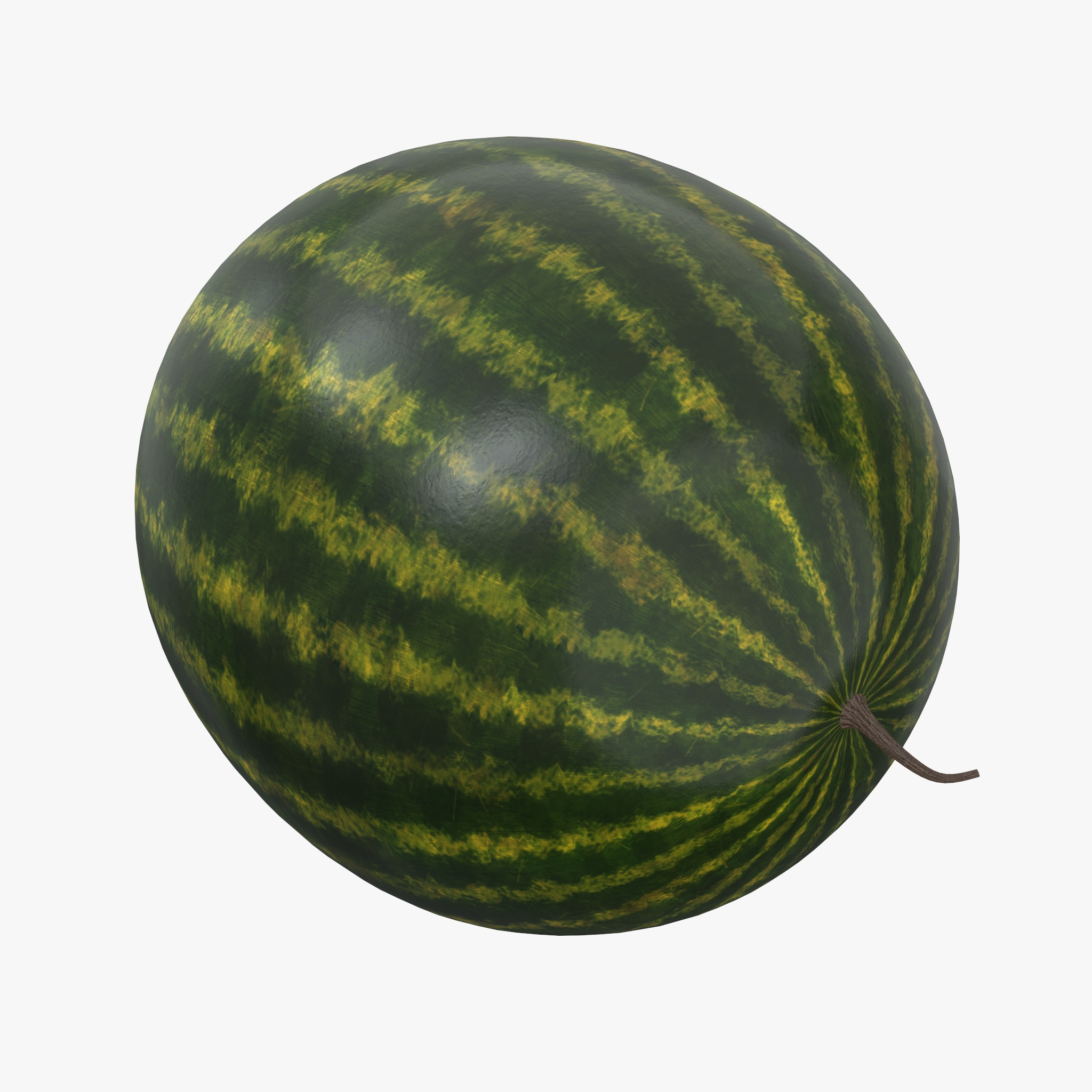 watermelon whole PBR 3D Model - 3dmstock.com