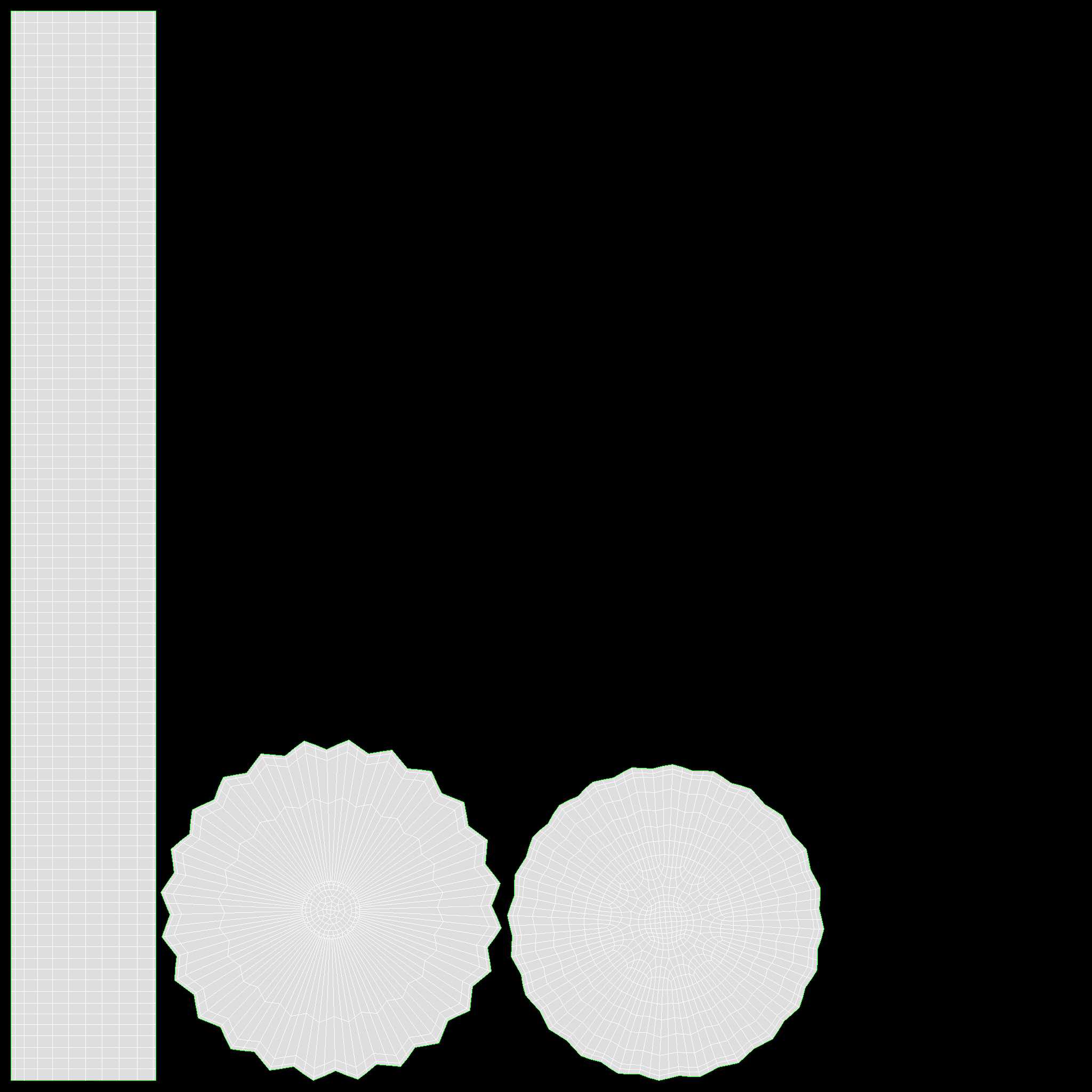 Decorative fluted glass vase PBR 3D Model - 3dmstock.com