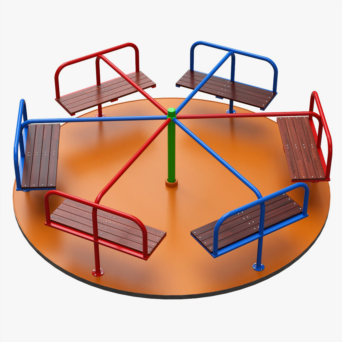 Merry-Go-Round Carousel 05 PBR 3D Model - 3dmstock.com