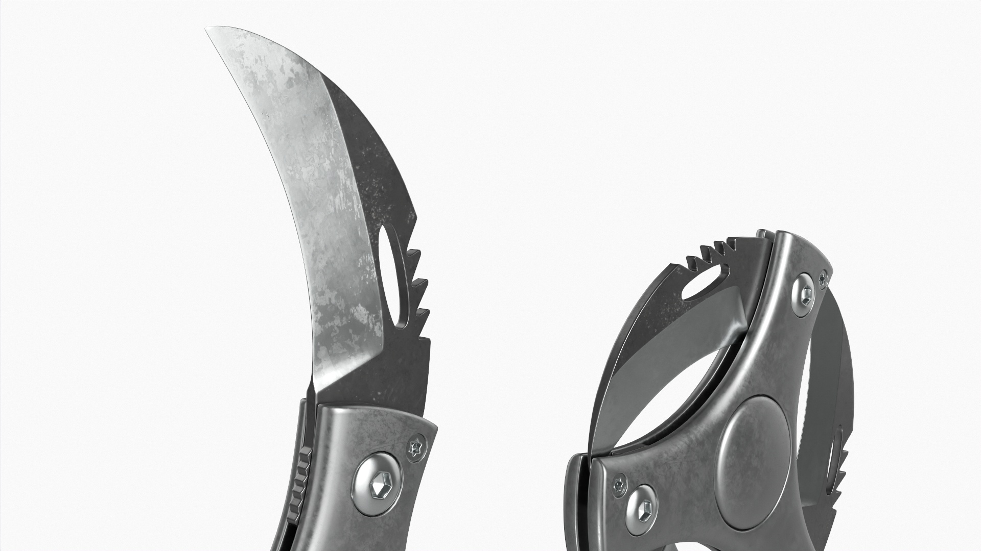 Ninja Shuriken Circular Dagger Shinobu PBR 3D Model - 3dmstock.com