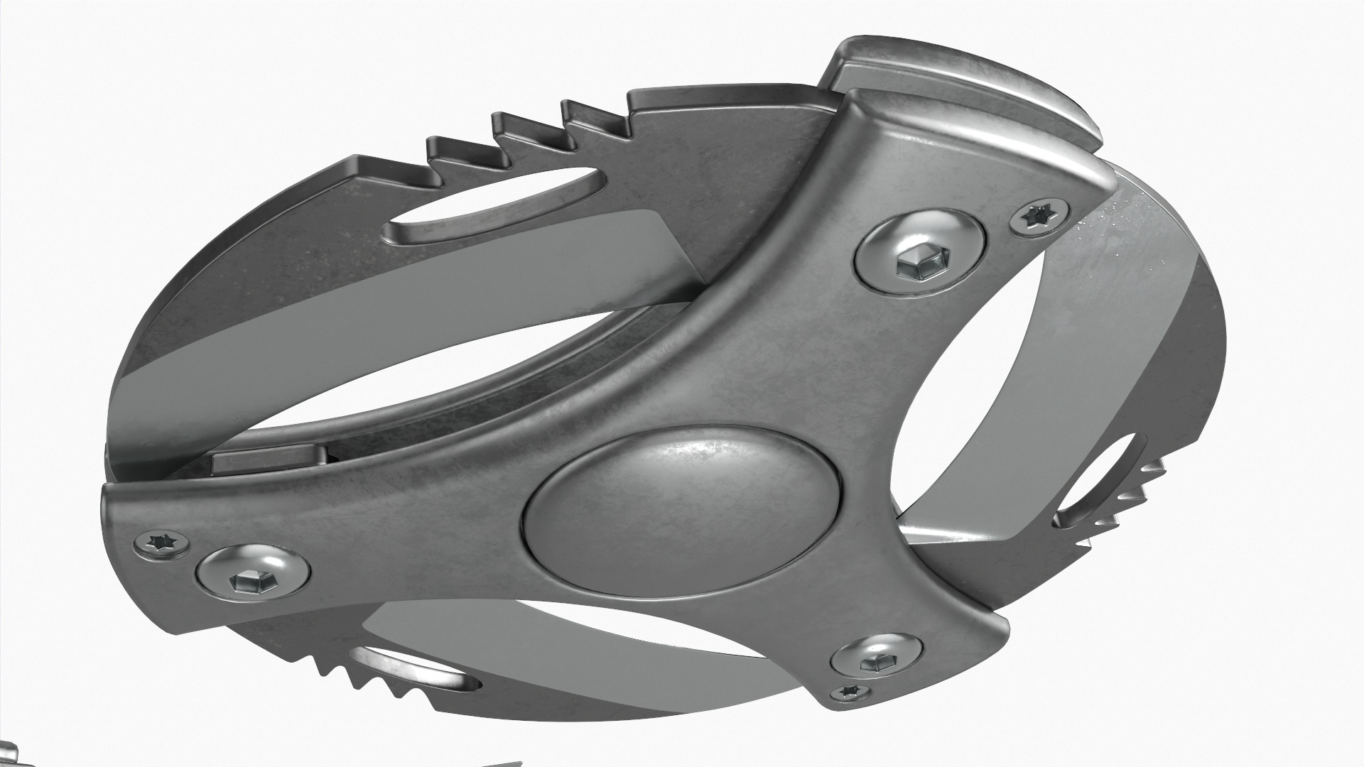 Ninja Shuriken Circular Dagger Shinobu PBR 3D Model - 3dmstock.com