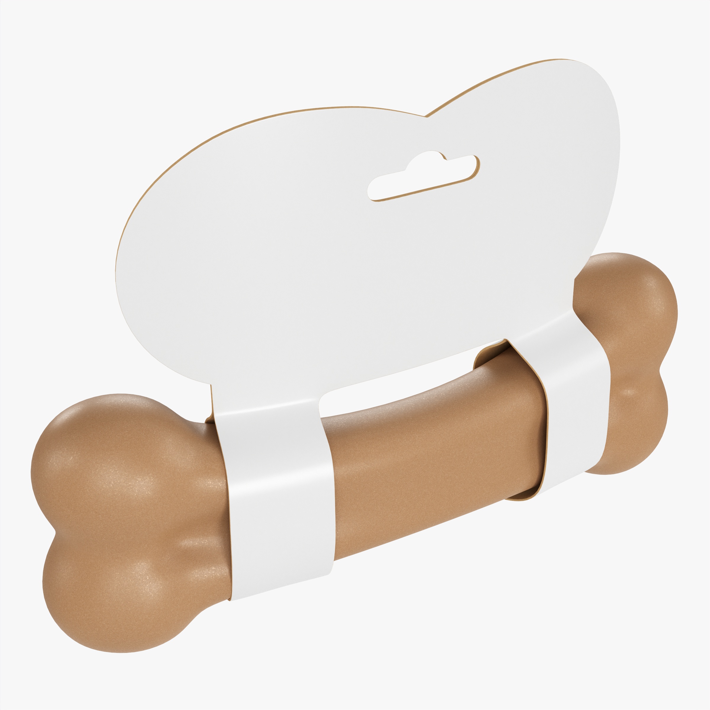 Pet Bark Bone Mockup PBR 3D Model - 3dmstock.com