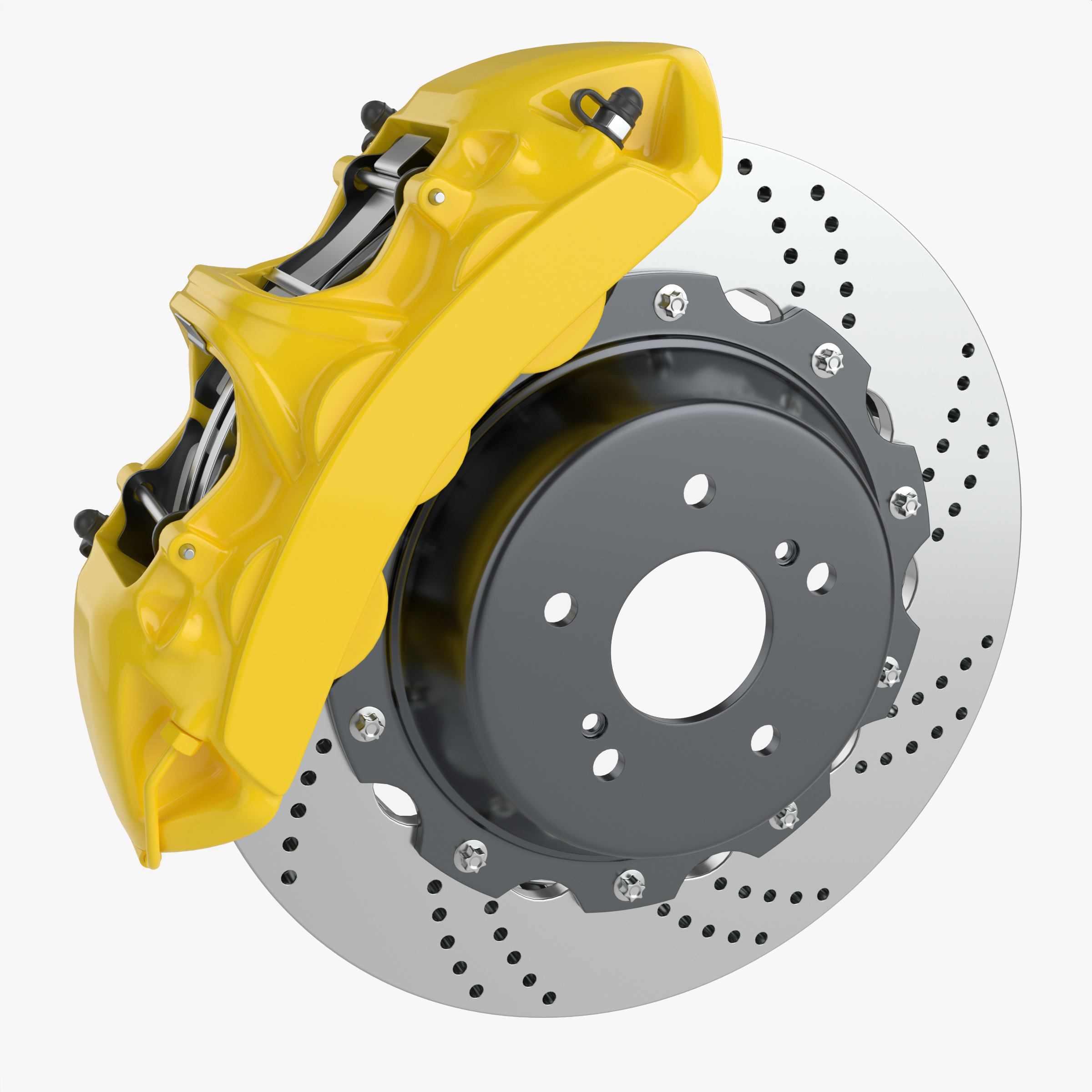 Brake disk with caliper PBR 3D Model - 3dmstock.com