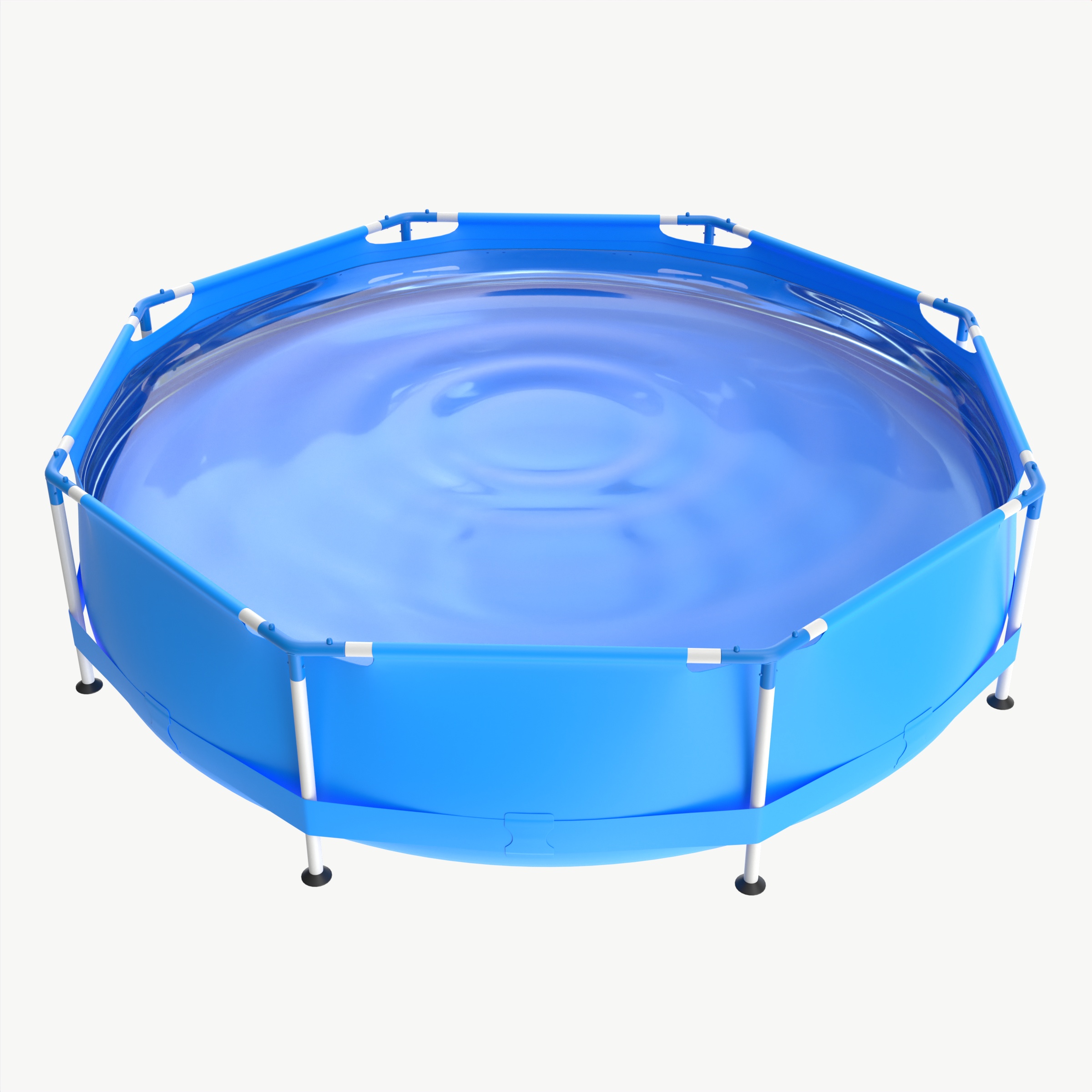 Garden Frame Swimming Pool PBR 3D Model - 3dmstock.com