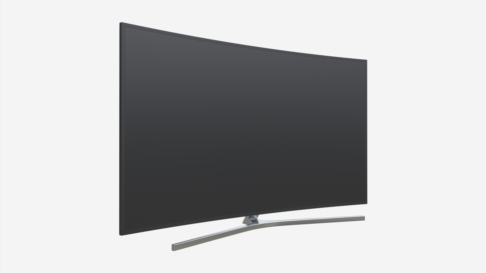 Curved Smart TV 78-inch PBR 3D Model - 3dmstock.com