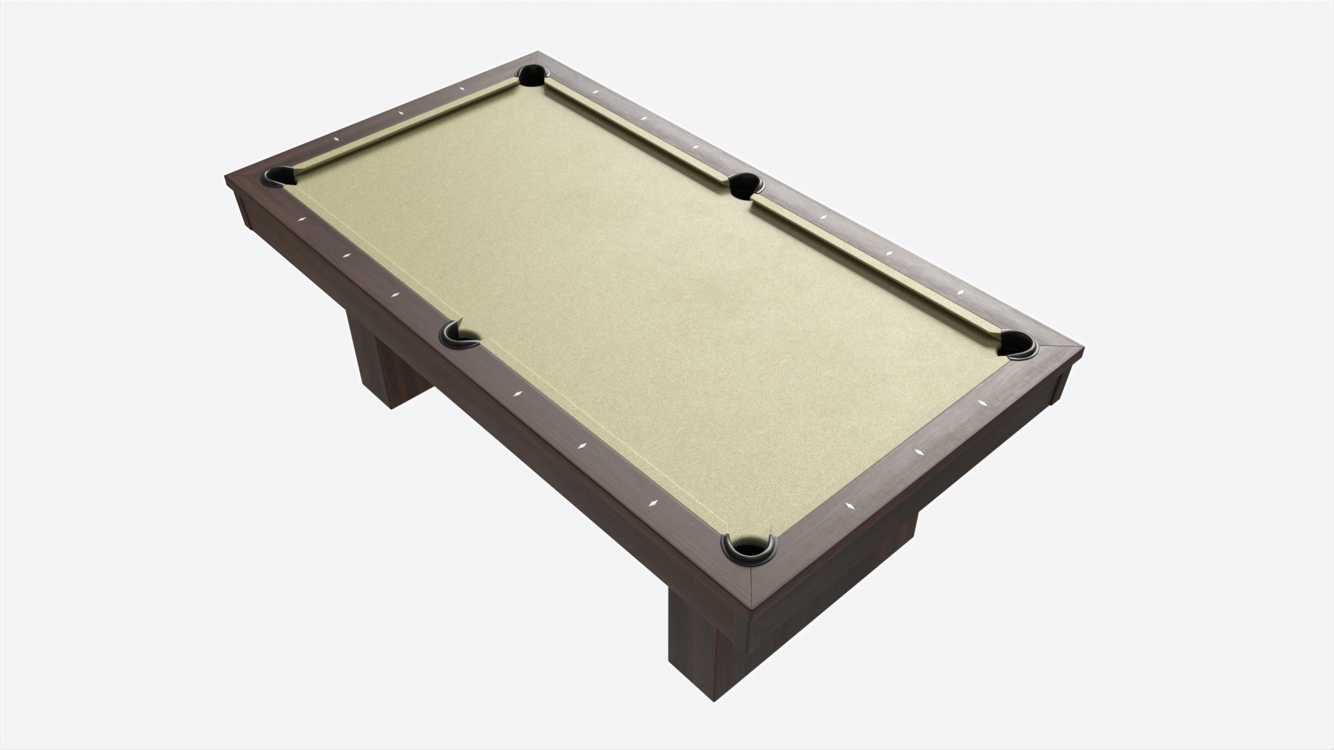 Billiard Pool Table 9-foot 01 PBR 3D Model - 3dmstock.com