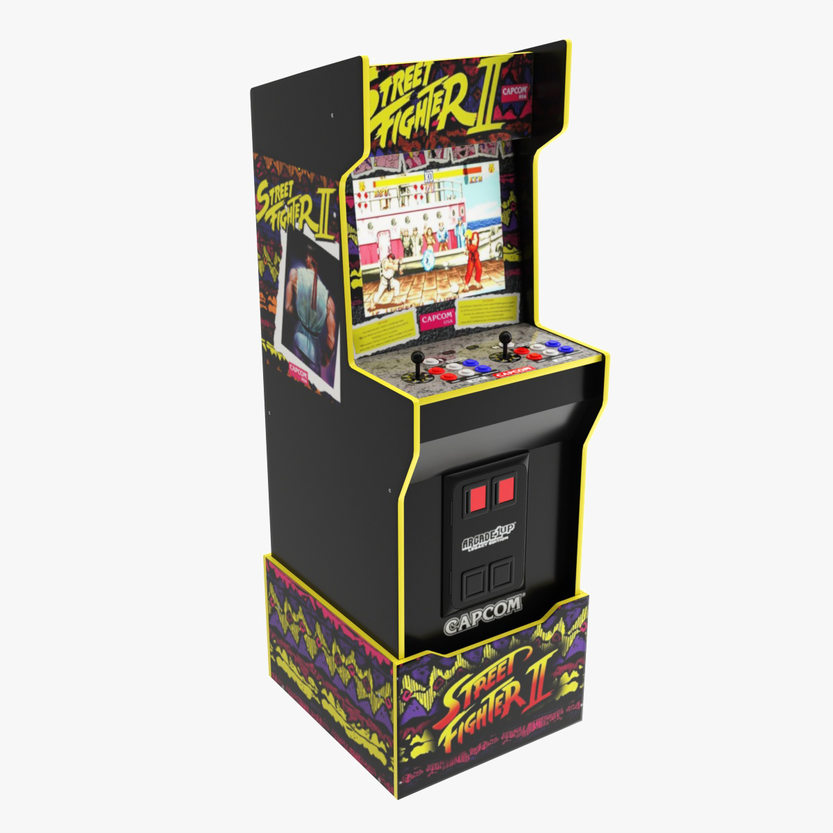 Street Fighter II Legacy Edition Full Size Arcade Machine PBR 3D Model ...